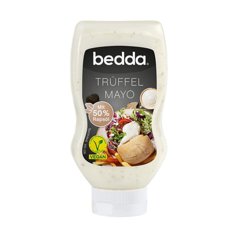 Vegane Trüffel Mayo – Mayonnaise ohne Ei und Laktose - bedda world