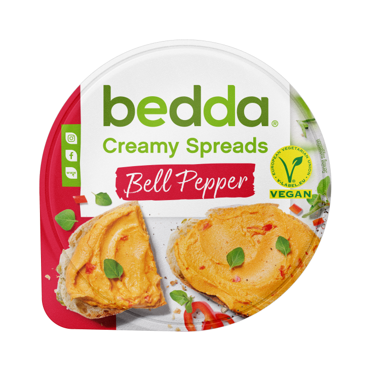 Creamy Spread Bell Pepper – Vegan spicy cream cheese - bedda world
