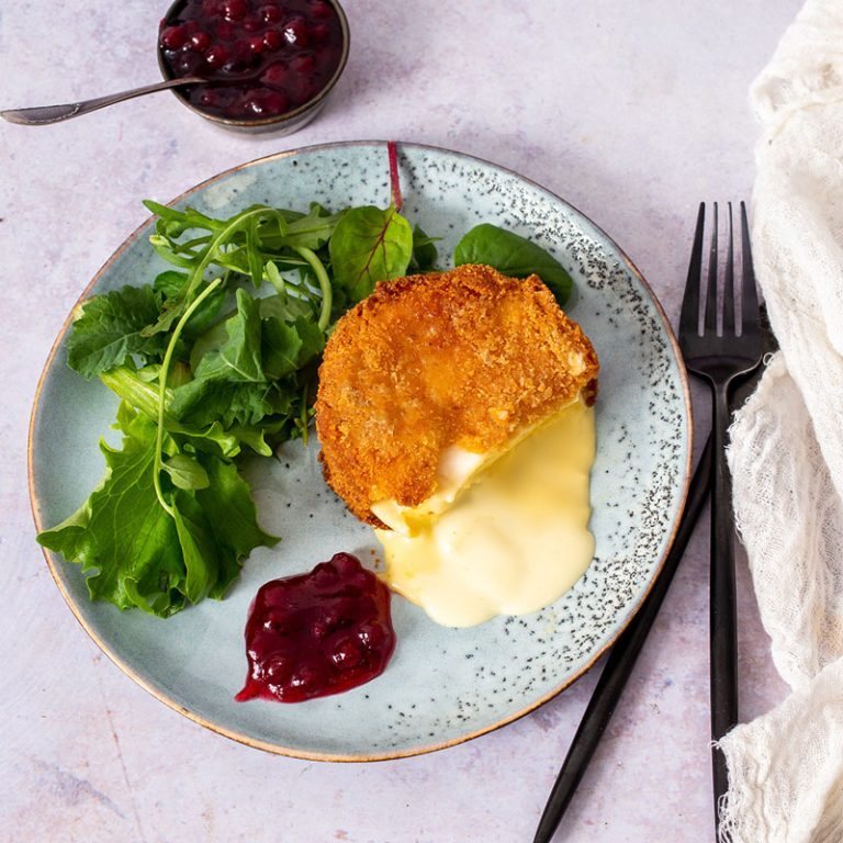 Gebackener veganer Camembert - bedda world