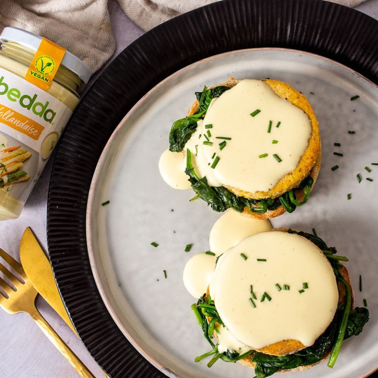 Eggs Benedict aber in Vegan - bedda world